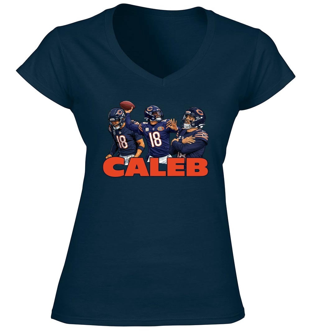 Caleb Williams Collage Chicago LADIES V-NECK Shirt T-Shirt - Walmart.com