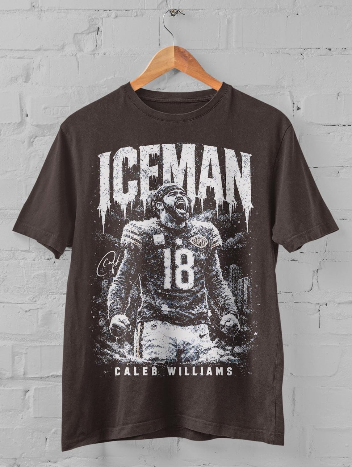 Caleb Williams ICEMAN T-Shirt, Game Day Football Graphic Tee - Walmart.com