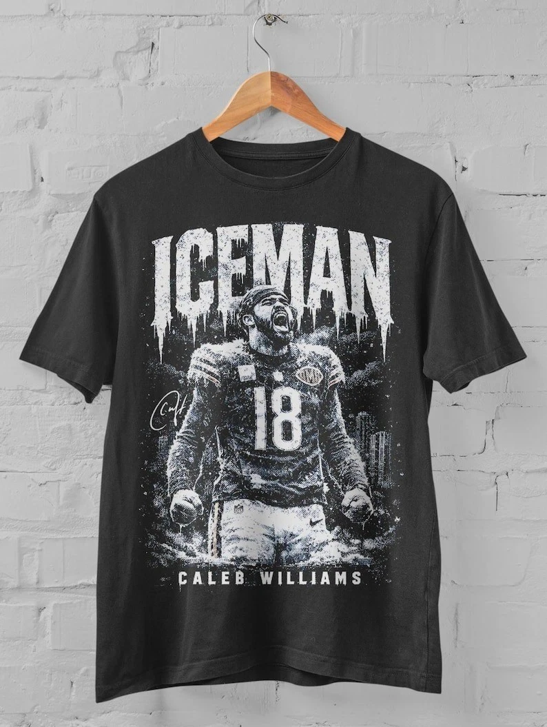 Caleb Williams ICEMAN T-Shirt, Game Day Football Graphic Tee - Walmart.com