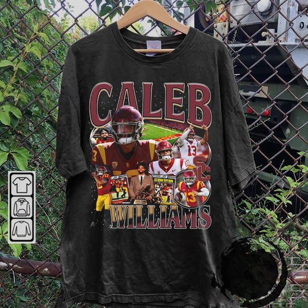 Caleb Williams Vintage 90s Graphic Style T-Shirt, Caleb Williams Shirt ...