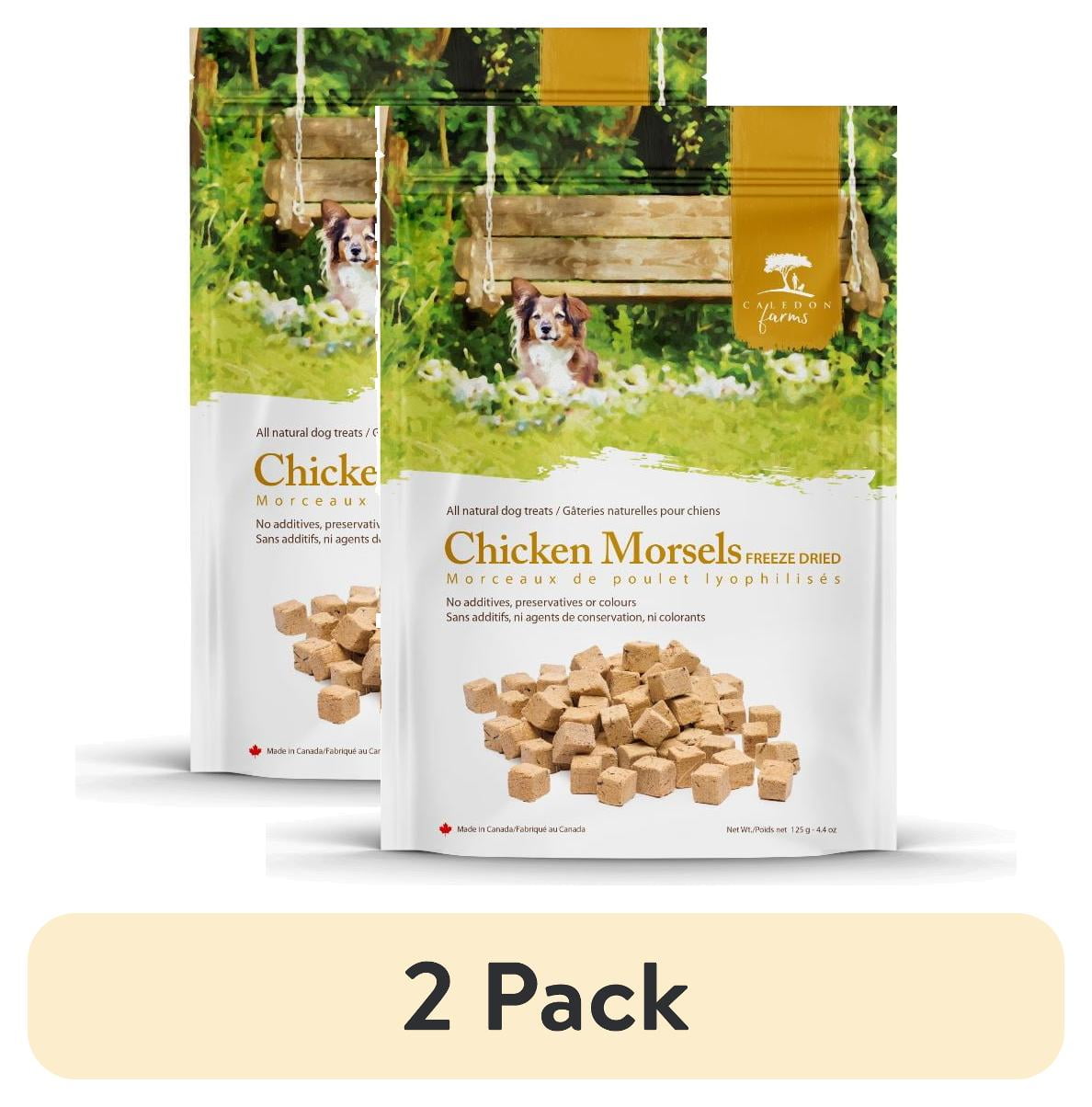 (2 pack) Caledon Farms Chicken Topper for Dogs, 4.4 oz Bag - Walmart.com