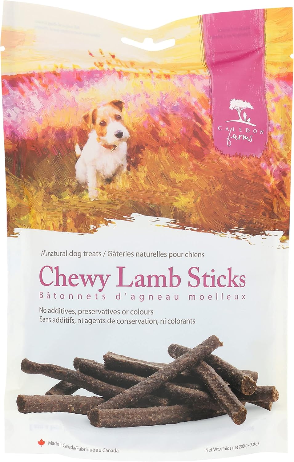 Caledon Farms Lamb Flavor Chewy Sticks Dog Treats, Gluten Free, No ...
