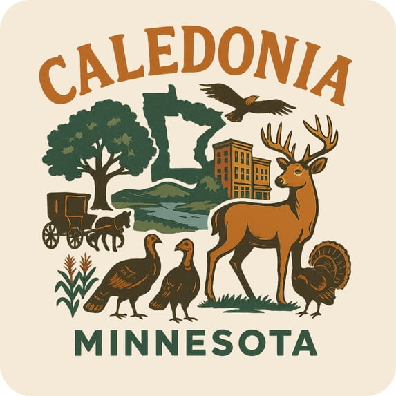 Caledonia Minnesota Keepsakes Souvenir Vinyl Sticker – Destination ...