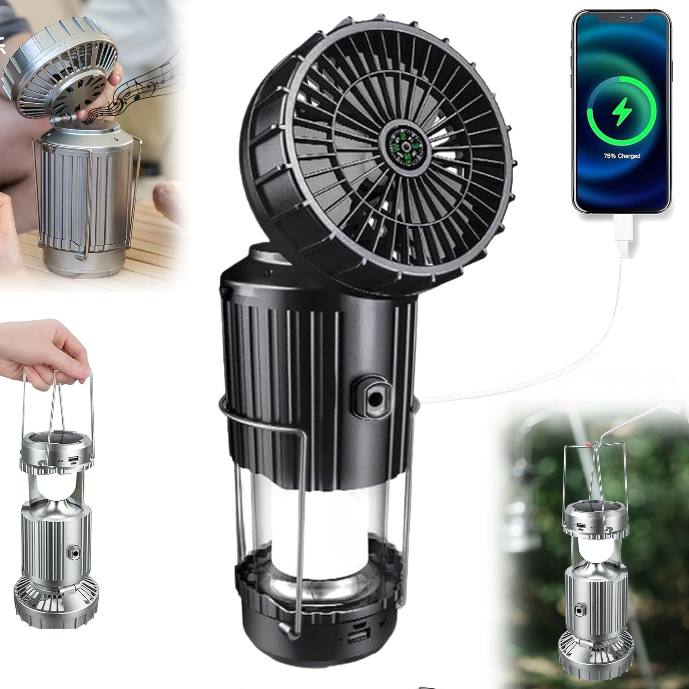 Calenarcnt Camping Lantern, 5-in-1 Portable LED Camping Lantern with ...