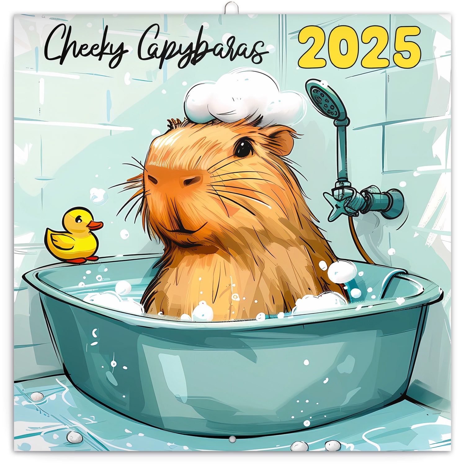 Calendar 2024-2025, Cheeky Capybaras Wall Calendar, Monthly Calendar ...