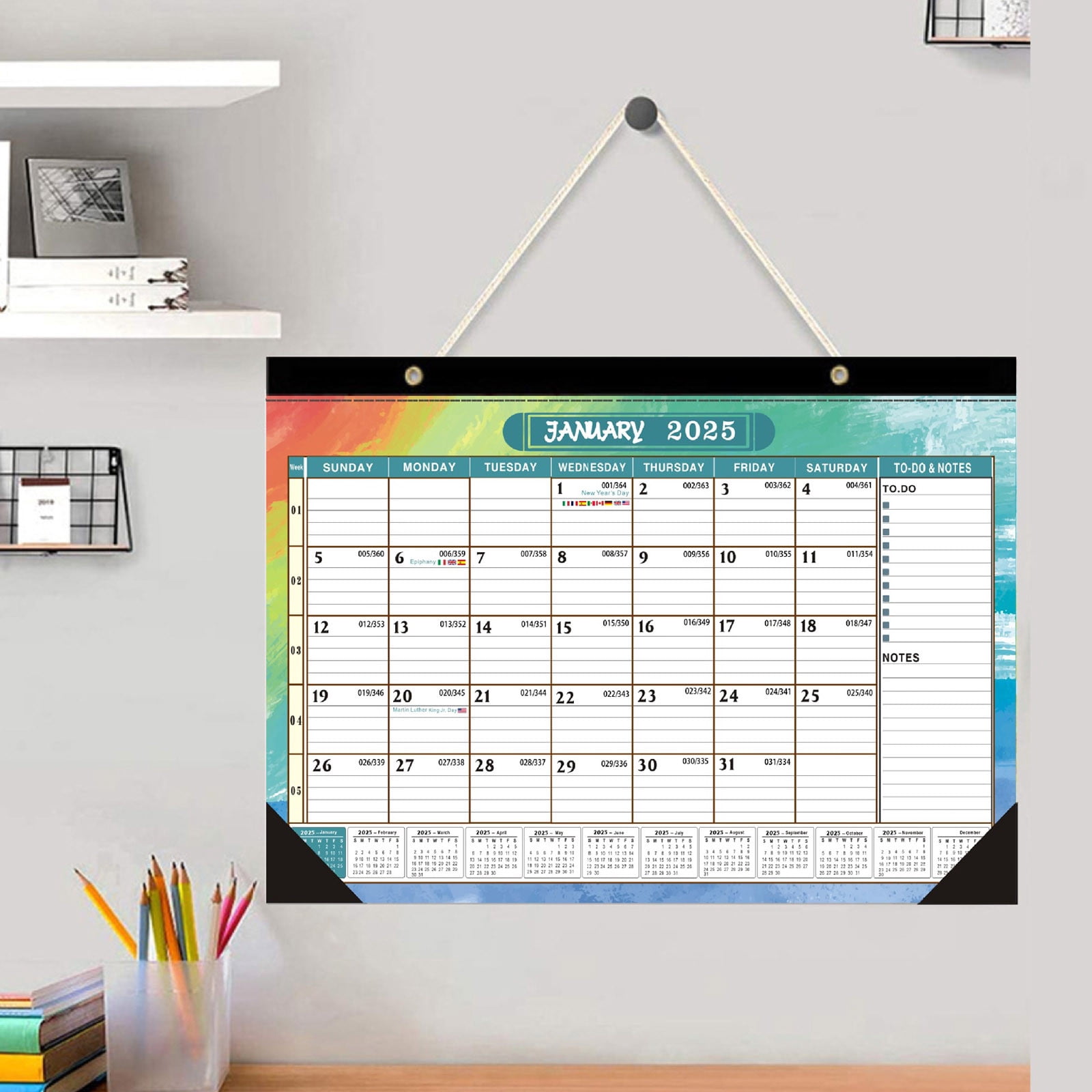 Calendar 2024-2025 - Wall Calendar from July 2024 - Dec 2025, Countdown ...