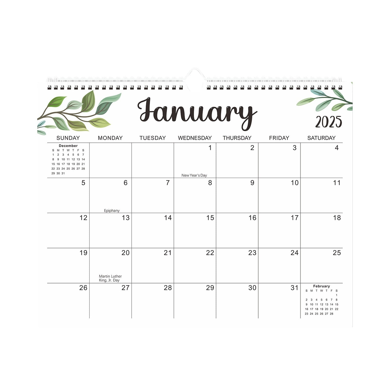 Calendar 2025-2026 - 18 Monthly Wall Calendar 2025-2026 From January ...