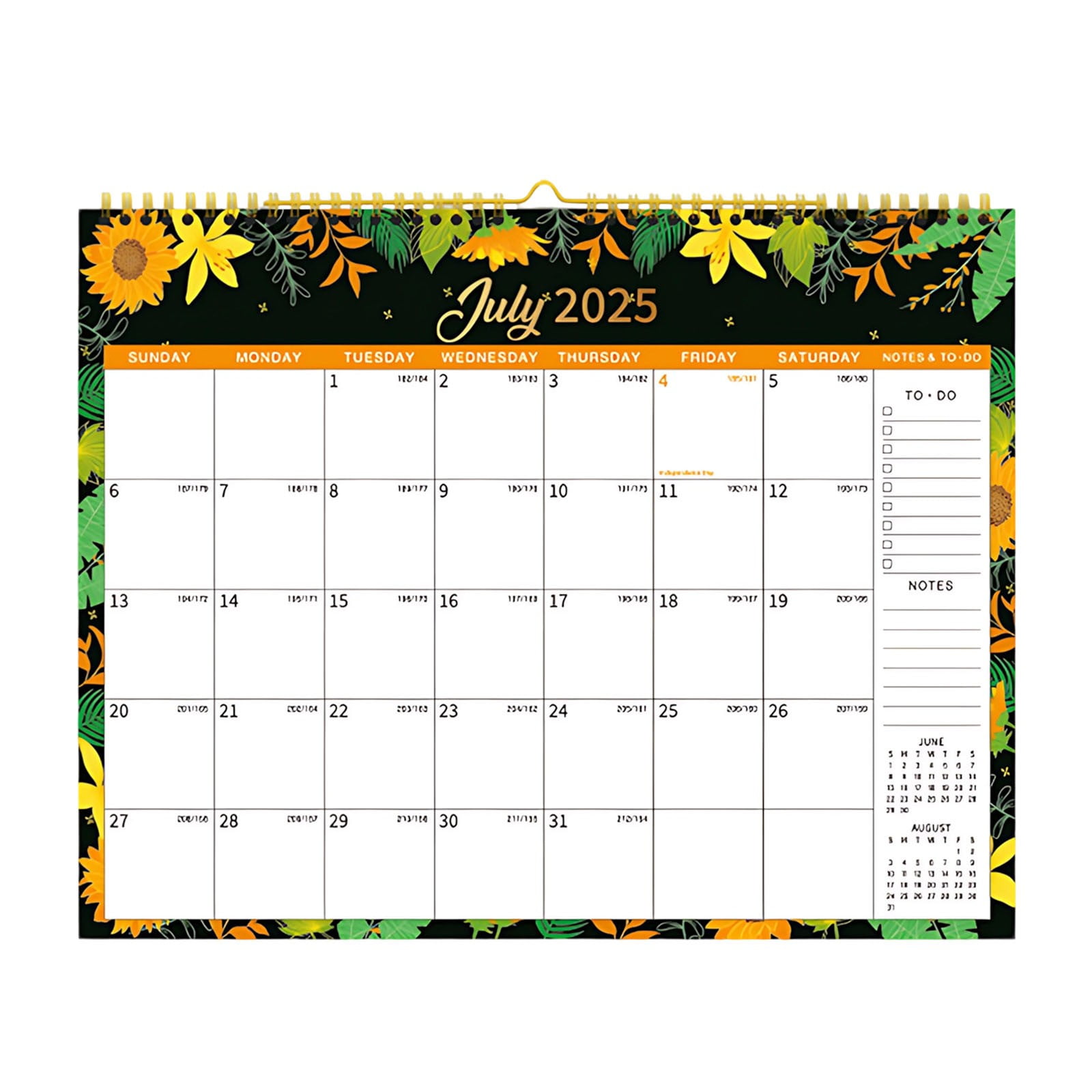 Calendar 2025-2026 Wall - 11.3''x14.7'' Calendar 2025-2026, Jul. 2025 ...
