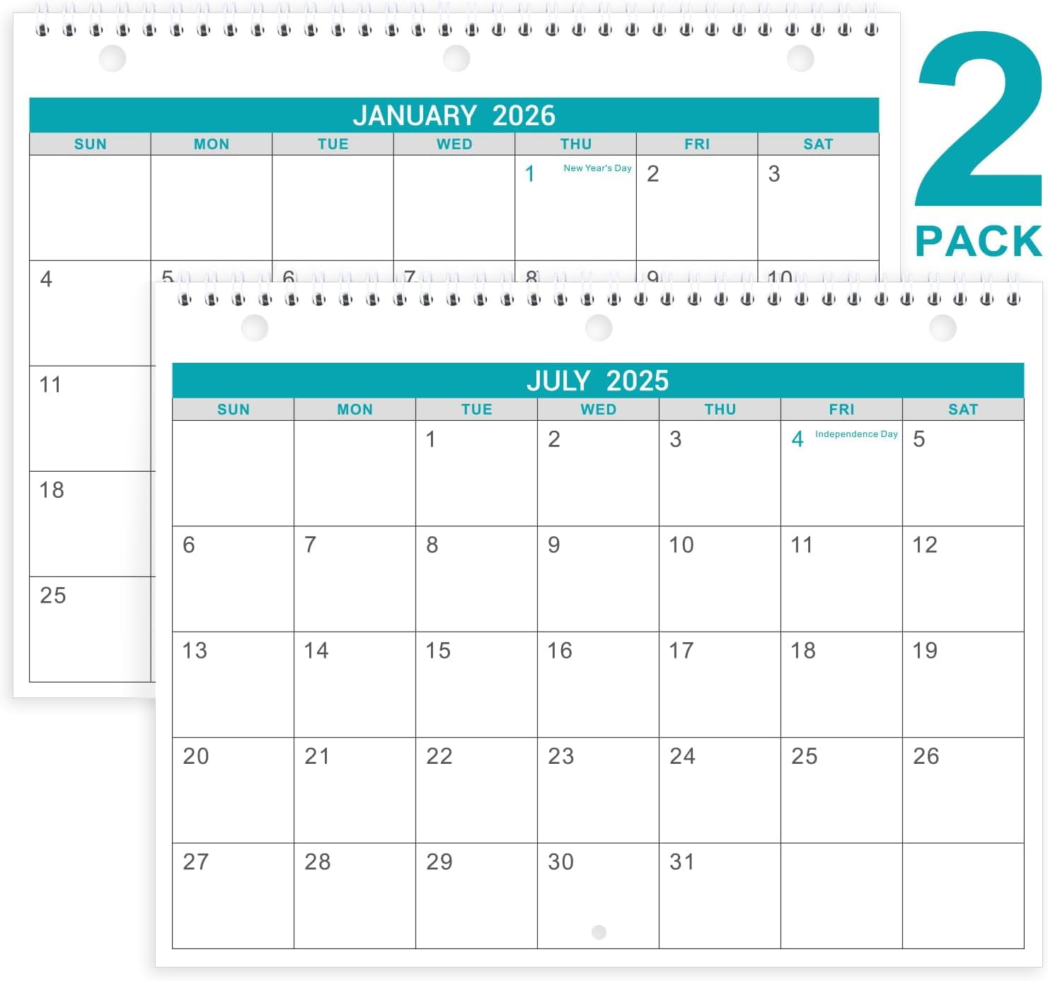 Calendar 2025-2026, Wall Calendar from July 2025 to December 2026, 2025 ...