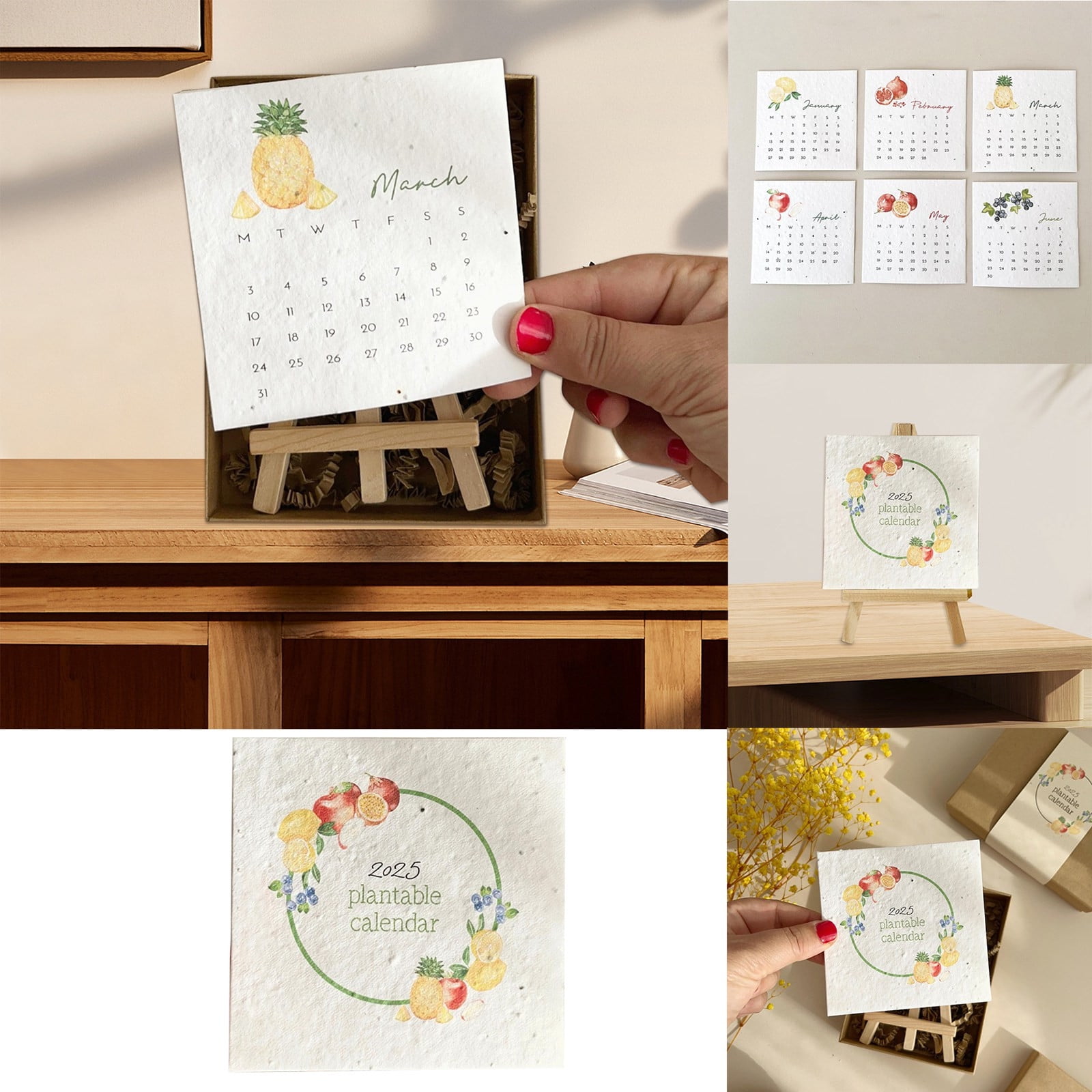 Calendar 2025 Modern Greenery Calendar Planner With Growing For ...