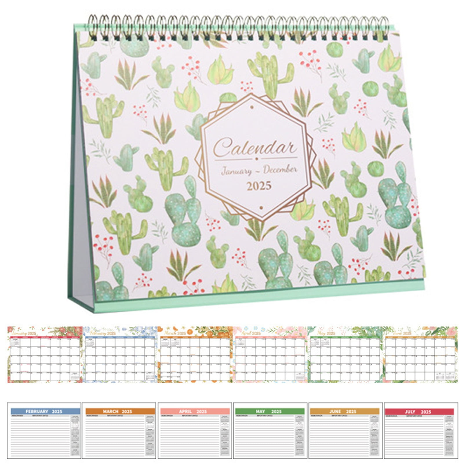 Calendar 2025 Standing Desk Calendar 12 Month Calendar for Office ...