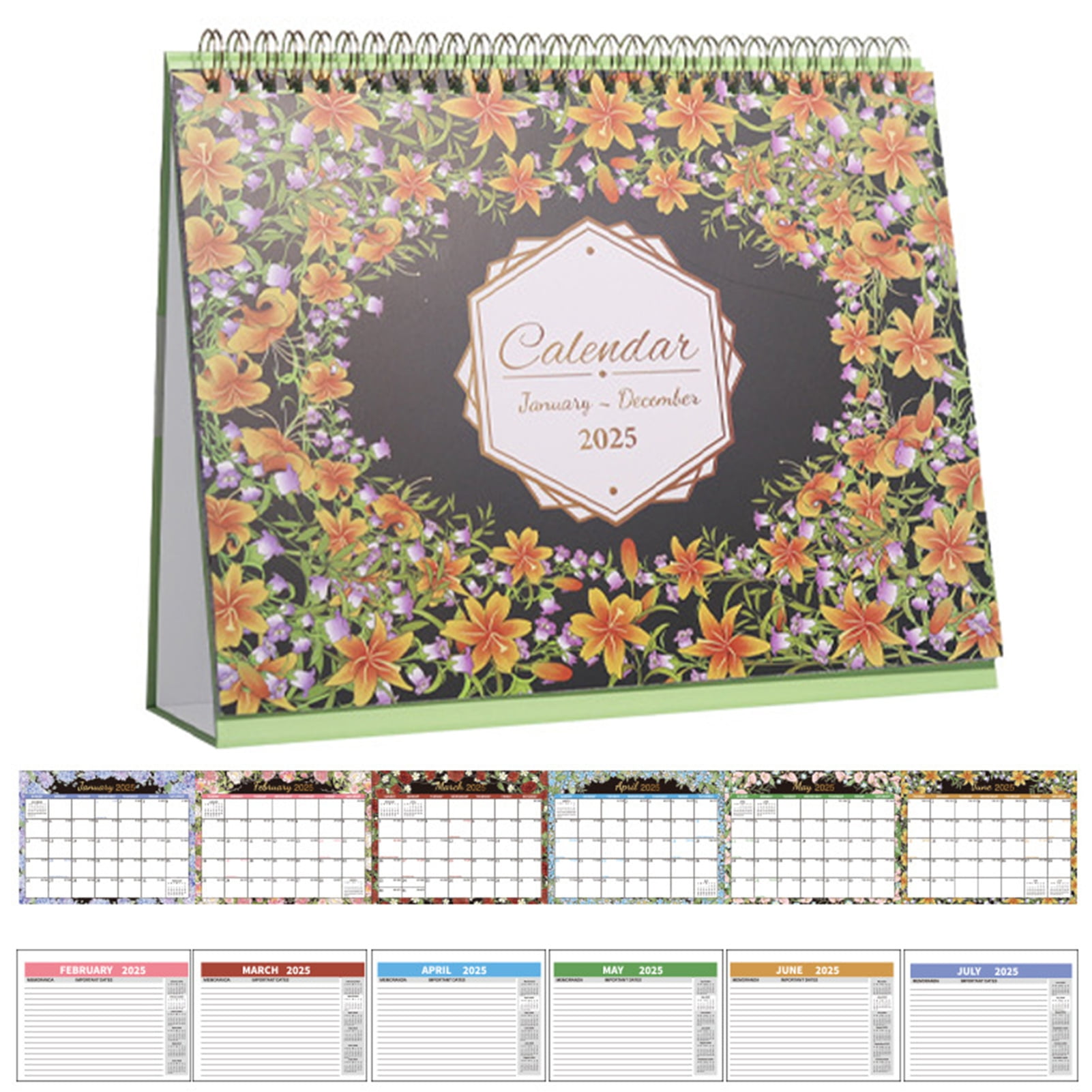 Calendar 2025 Standing Desk Calendar 12 Month Calendar for Office ...