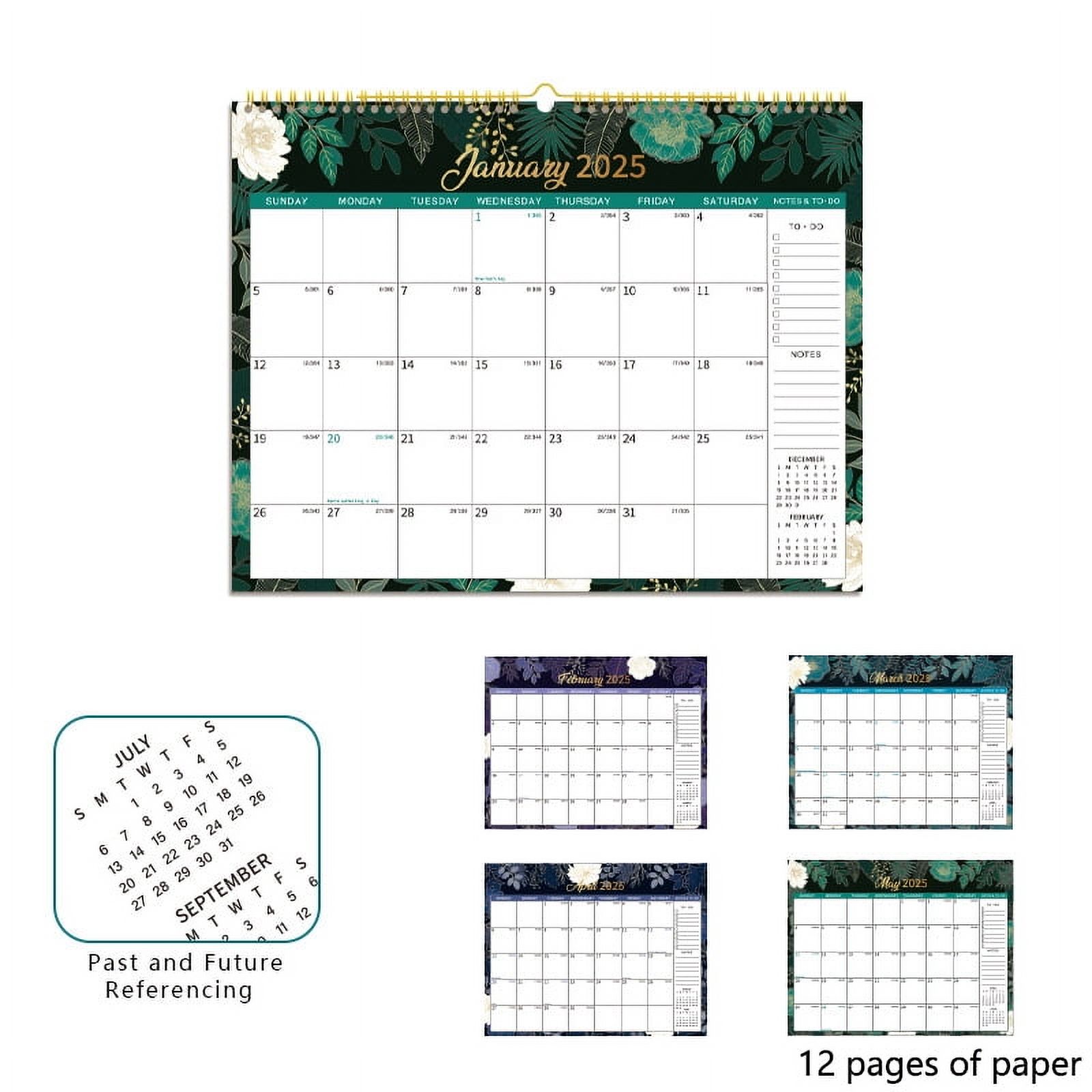 Calendar 2025 Wall Monthly Calendar Jan To Dec 2025 Annual Yearly ...