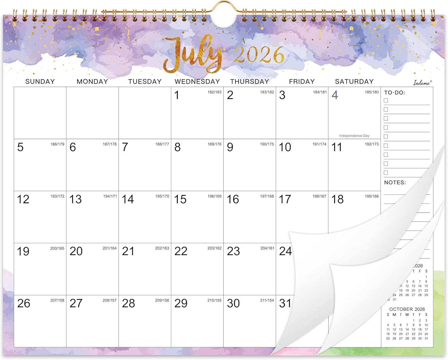 Calendar 2026-2027 - 2026-2027 Wall Calendar, 15" x 11.5", July 2026 ...
