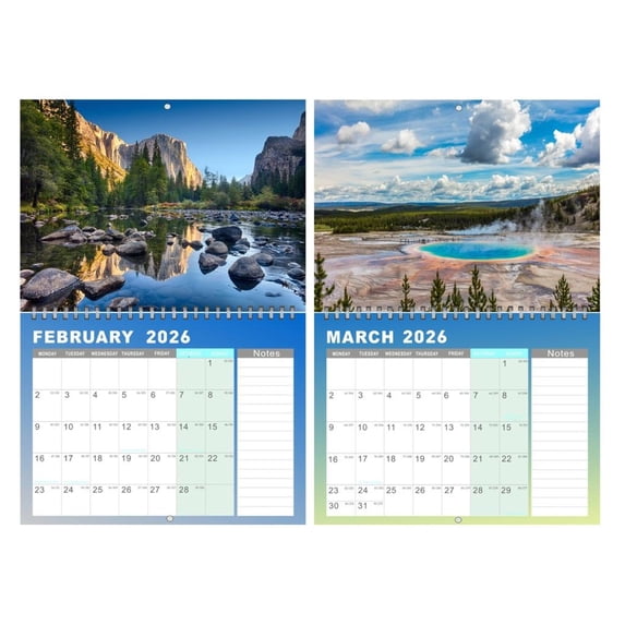 Calendar 2026,January-December Calendar Hanging Monthly Wall Calendar ...