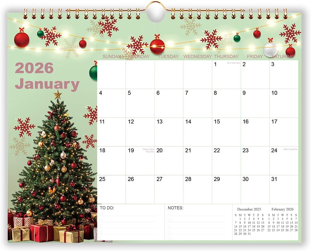 Calendar 2026, Wall Calendar from January 2026 - December 2026, 12 ...