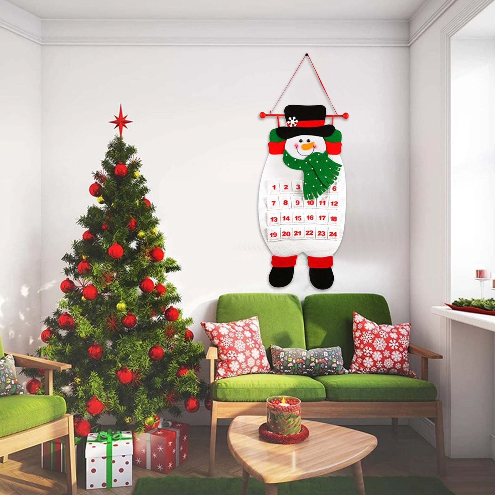 Calendar Clearance! Christmas Christmas Advent Calendar Wall Snowman ...