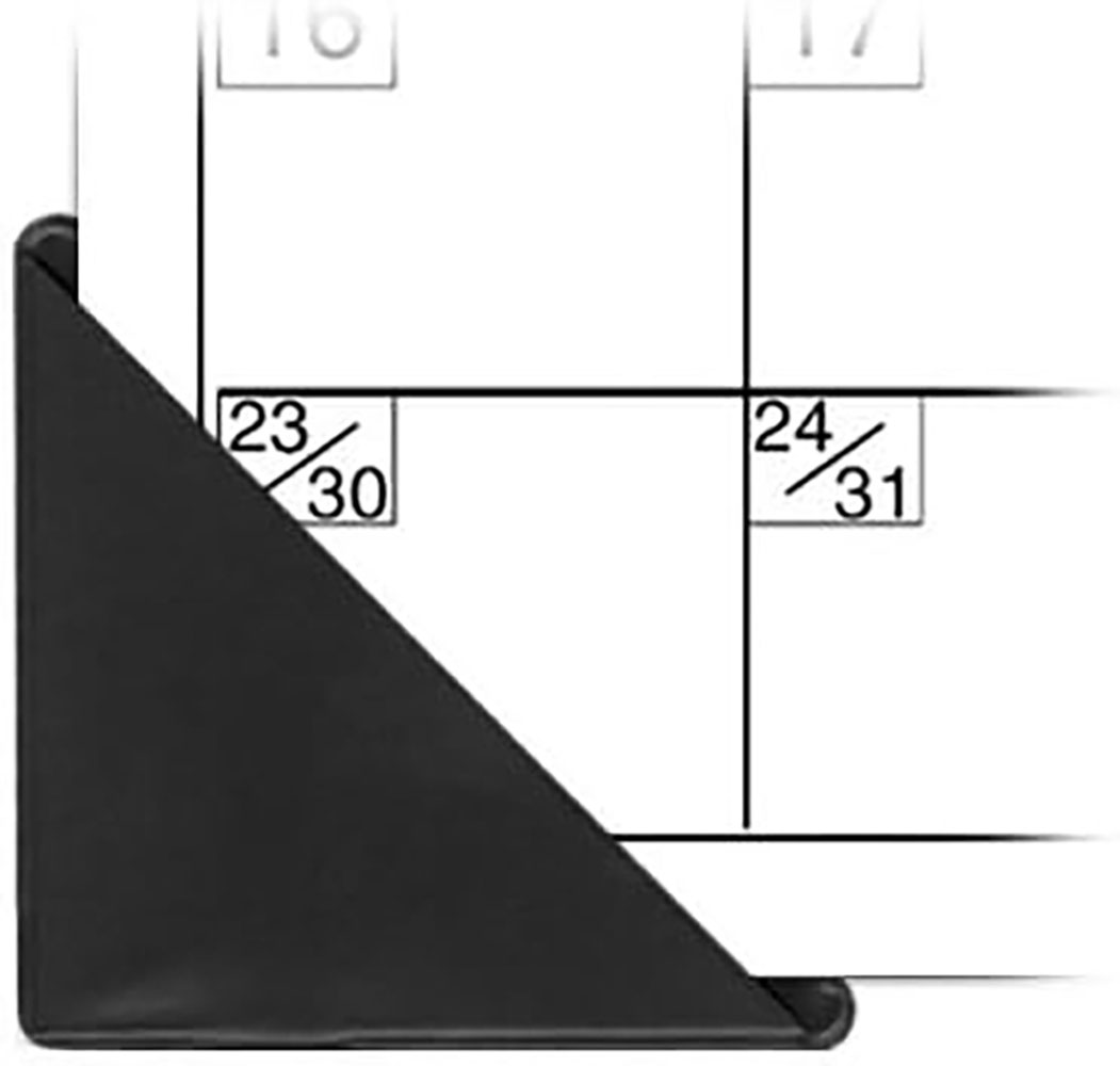 Calendar Corners - Black Plastic - 100 Pack - Walmart Business Supplies