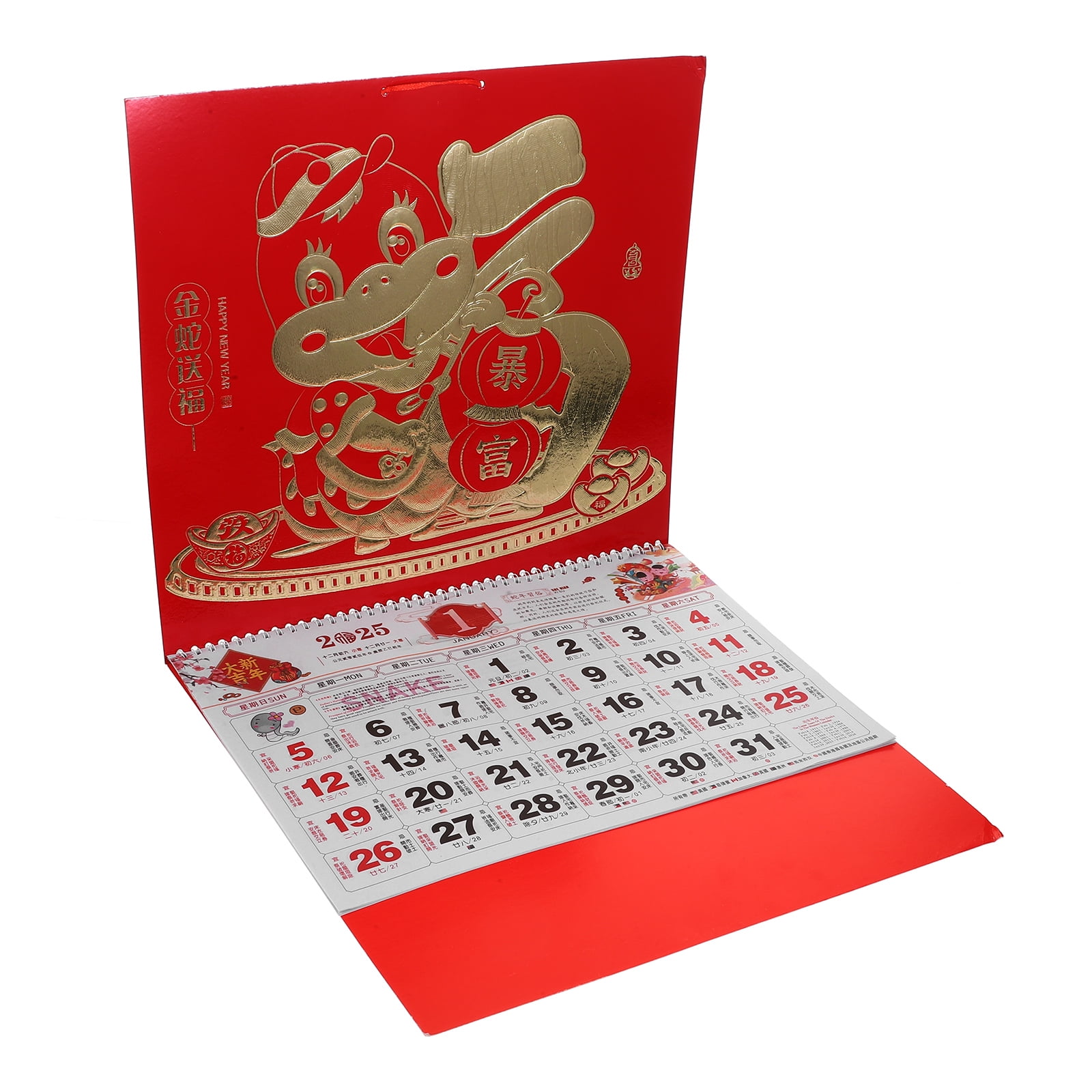 Calendar Decorations 2025 Scroll Advent for Children Office Red ...