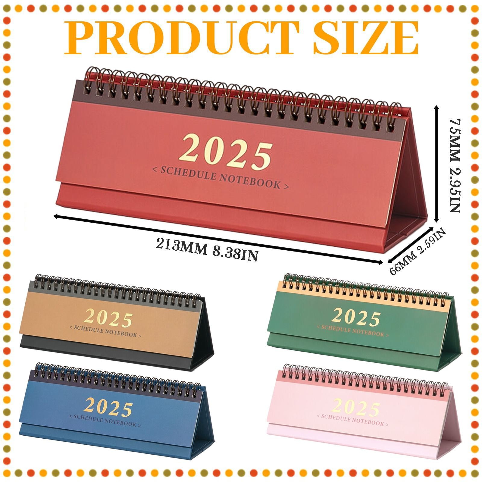 Calendar - Desk Calendar 2025 Small Flip Top Desk Calendar 2025 2025 ...