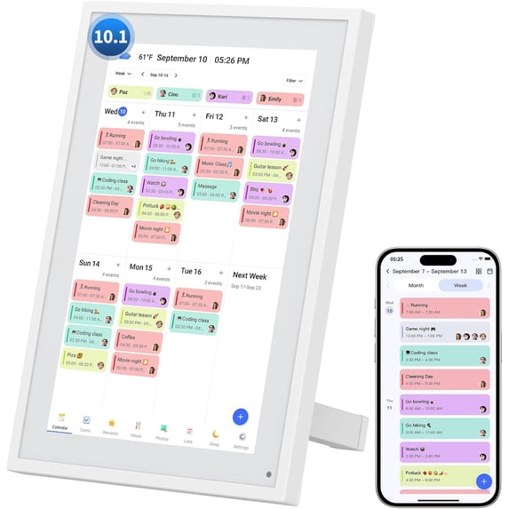 Calendar Digital 10.1 Inch, Digital Frame Combined Touch Screen Wall ...