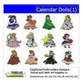 Calendar Dolls(1) Embroidery Designs - All Popular Formats Included ...