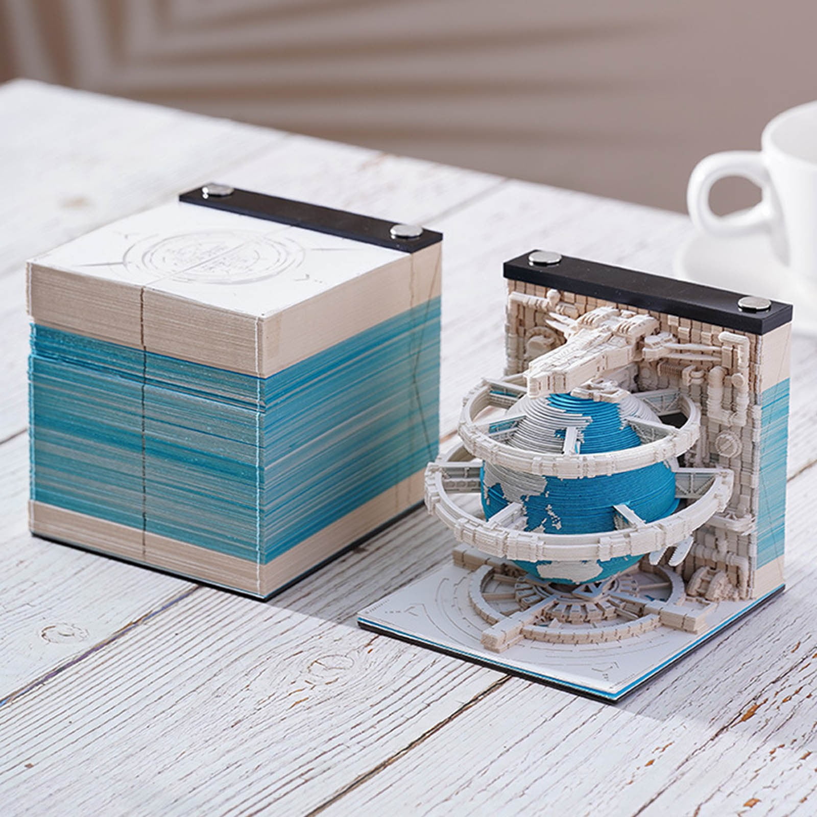 Calendar Exploring The Earth's Paper Carving Three-dimensional Note ...