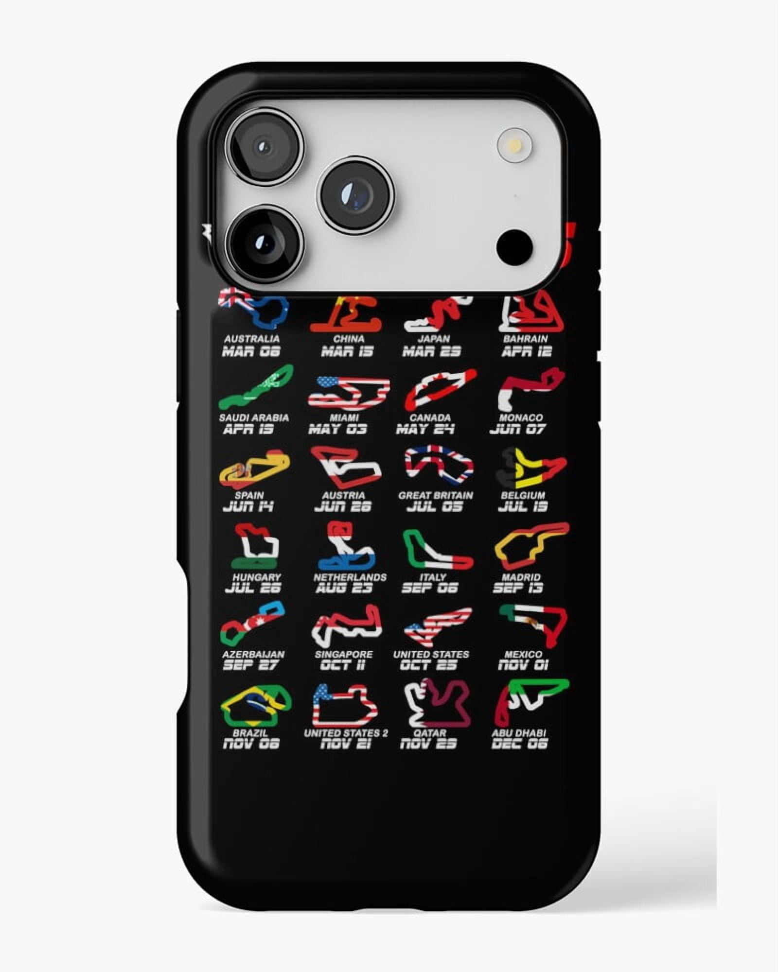 Calendar Formula race cars 2026 circuits colors v2 H565 Premium Durable ...