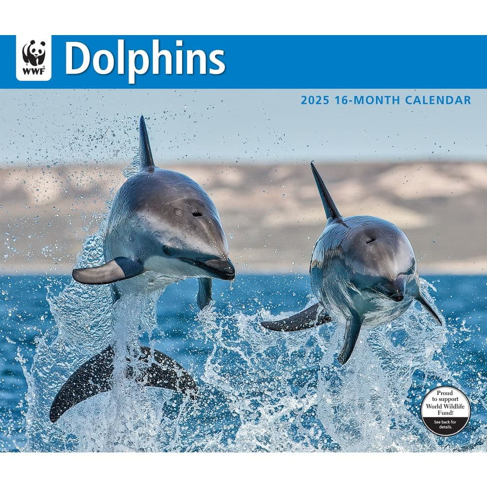 Calendar Ink, Dolphins WWF 2025 Wall Calendar - Walmart.com