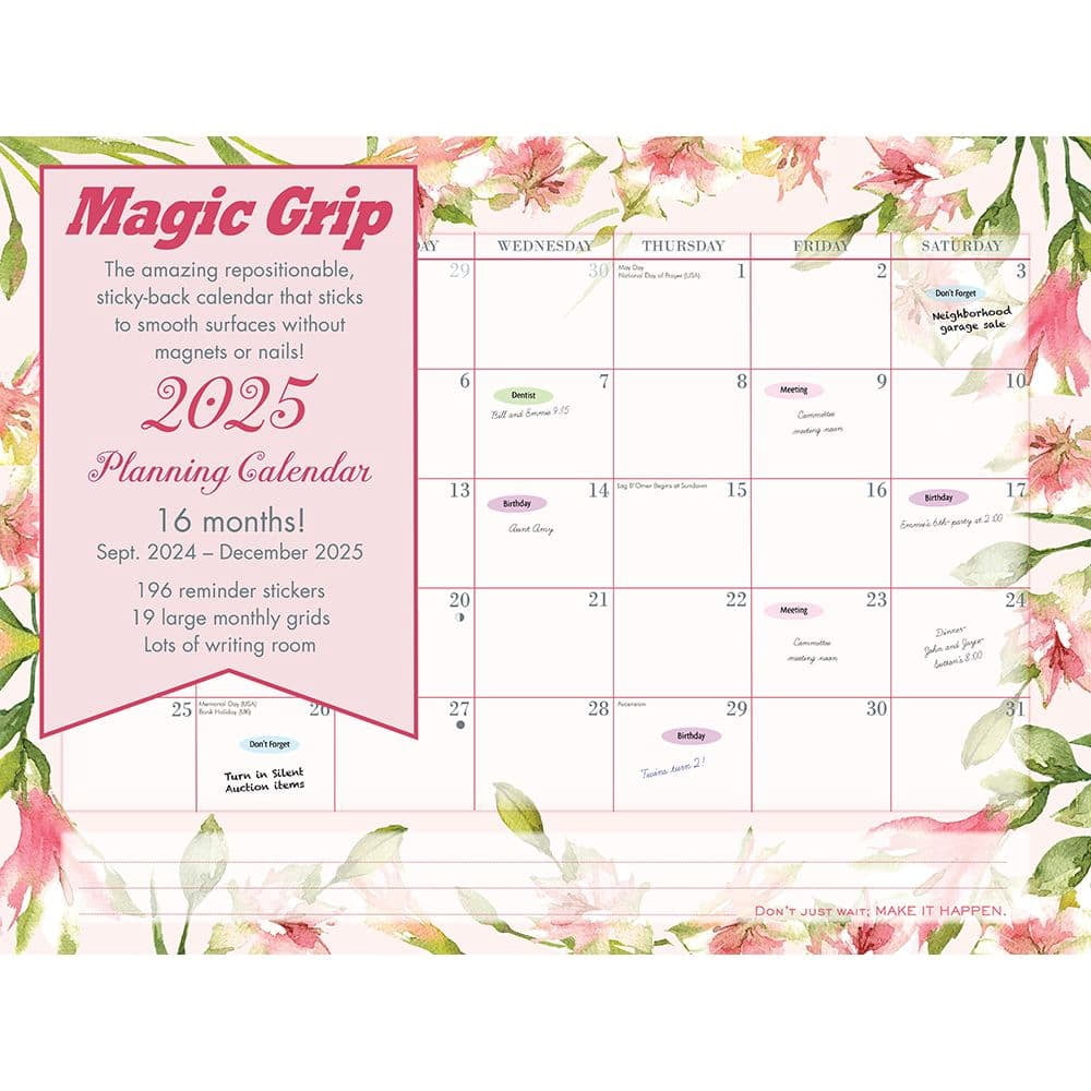Calendar Ink, Super Jumbo Magic Grip 2025 Wall Calendar - Walmart.com