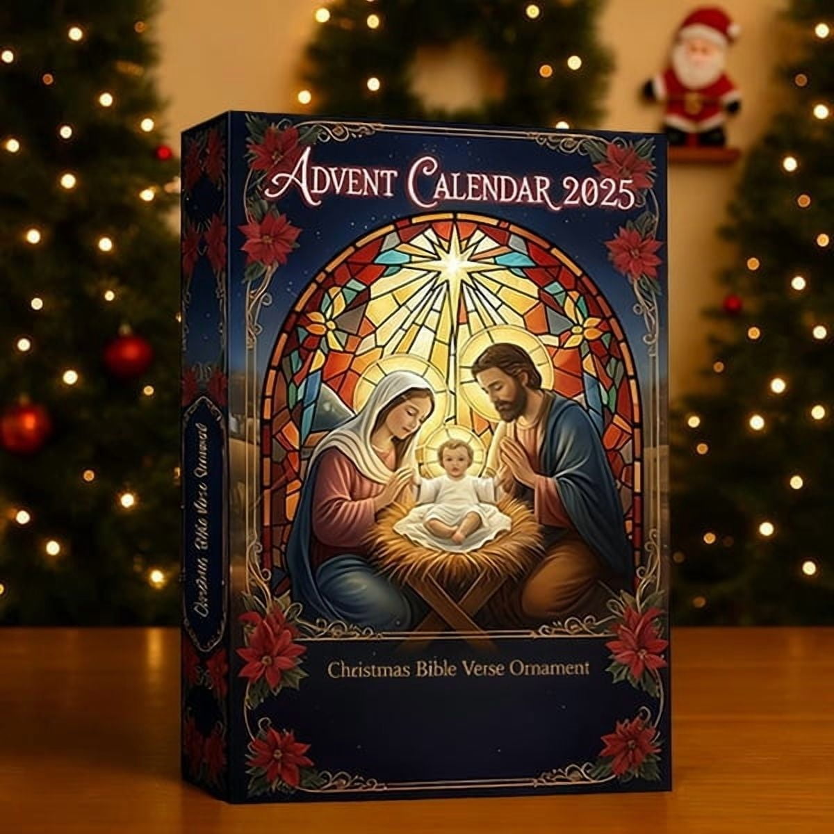 Calendar Nativity Advent Calendar 2025 Christmas Countdown with 24 ...
