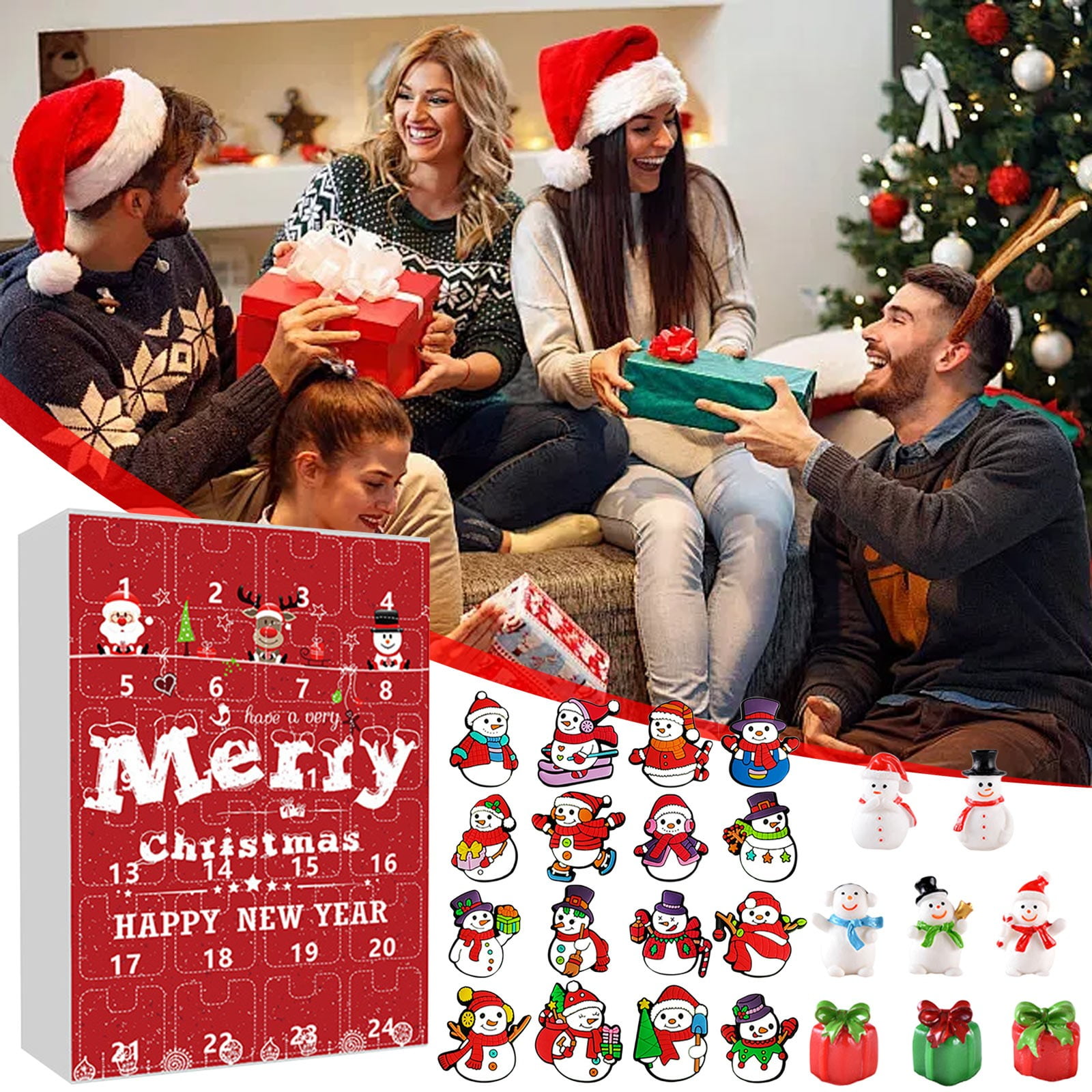 Calendar New Christmas 24 Countdown Calendar Box Christmas Series ...