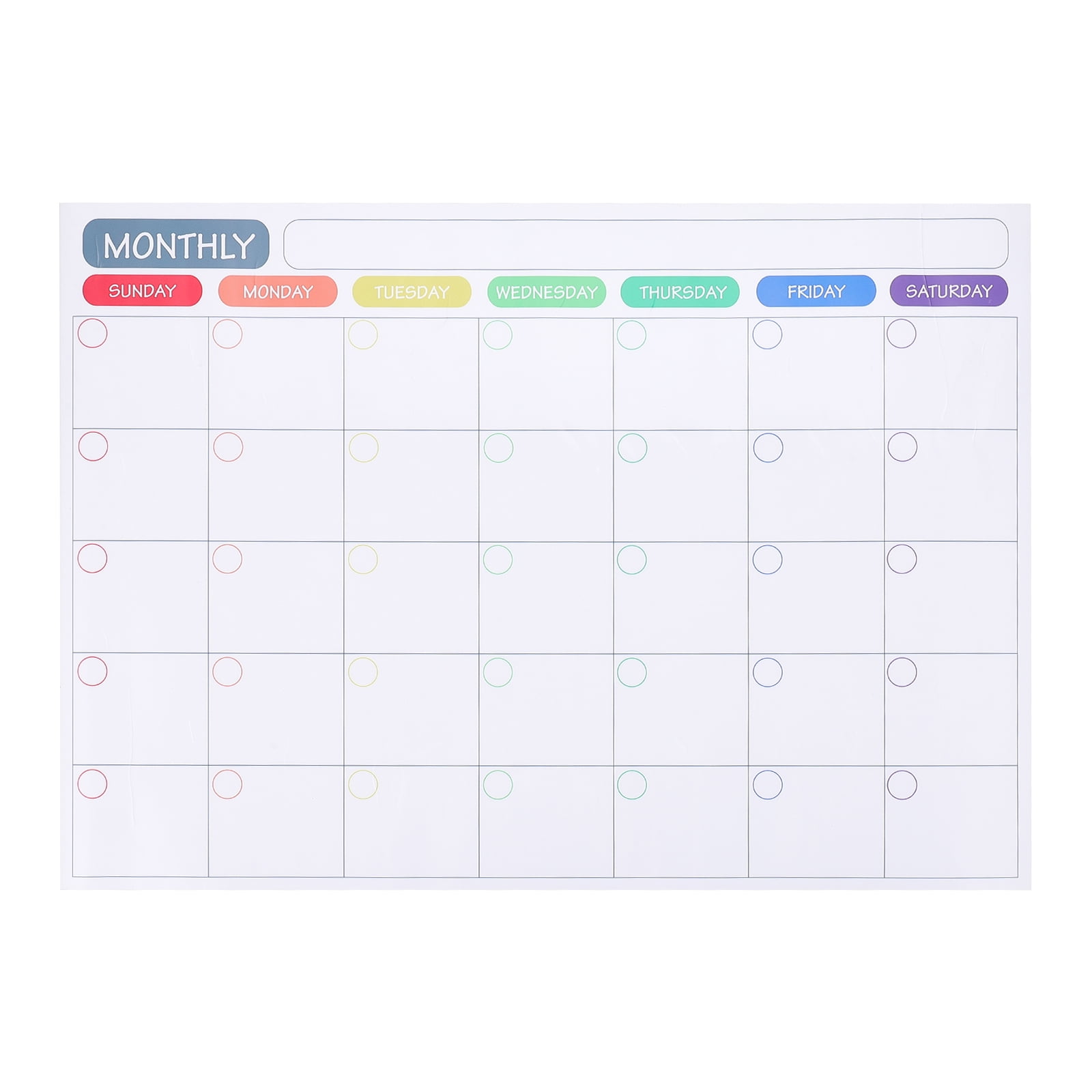 Calendar Planner Dry Erase Fridge Weekly Whiteboard Monthly Board ...