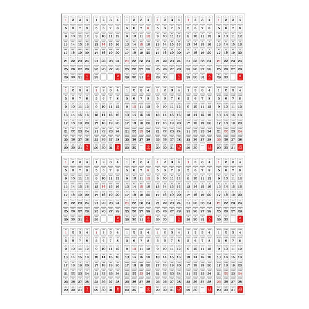 Calendar Sticker Planner Stickers Daily Adhesive Appointment Decal Date ...