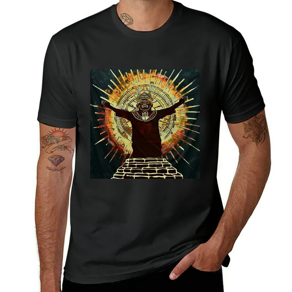 Calendar Stone Pyramid And Sun Rays T-Shirt - Walmart.com