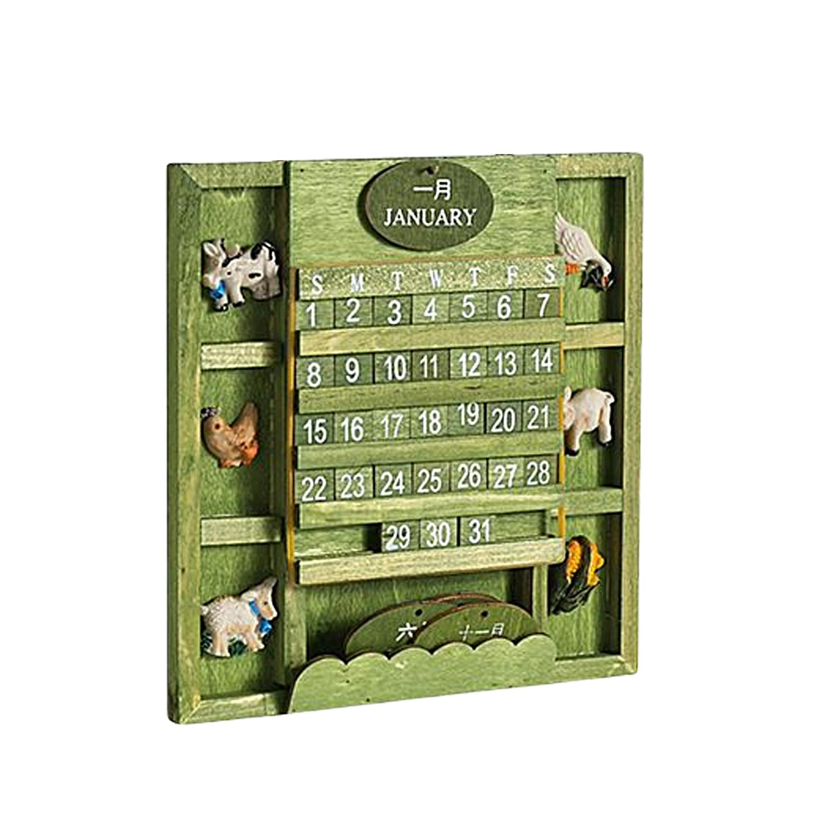 Calendar Wall Calendar Perpetual Calendar Month Date Display Wall ...