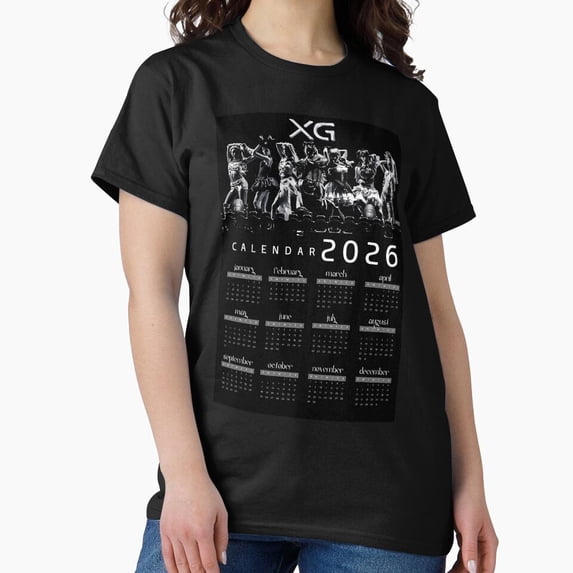 Calendar Xg Hip Hop Girl Group Fan Apparel T-Shirt - Walmart.com
