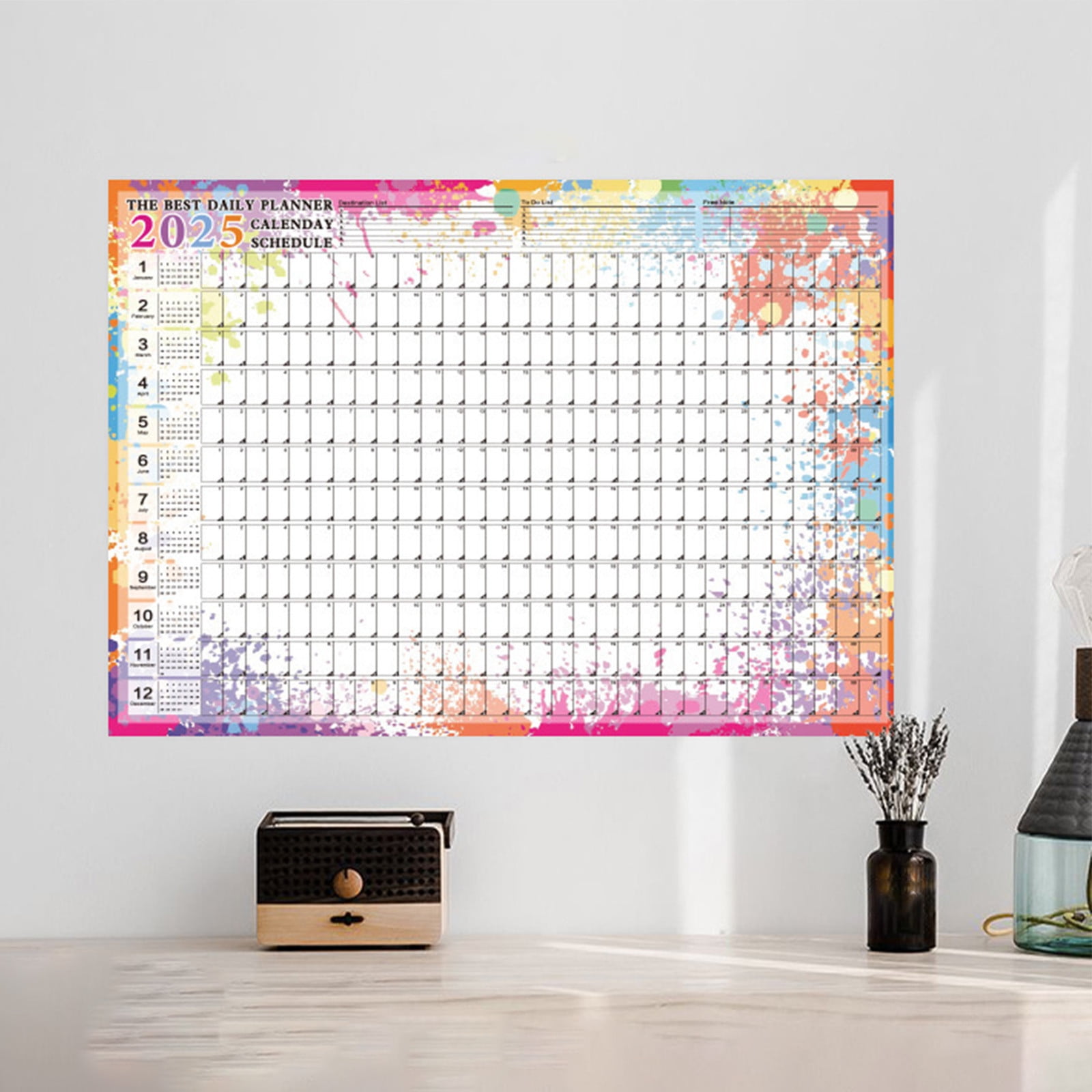 Calendar Yearly Schedule Monthly Journal Yearly Large Planner Large ...