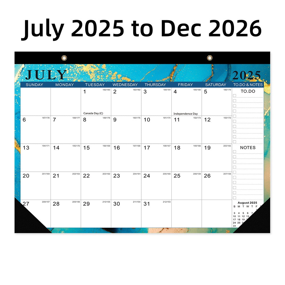 Calendar for Desk and Wall 2025-2026, Monthly Organizer for Home or ...
