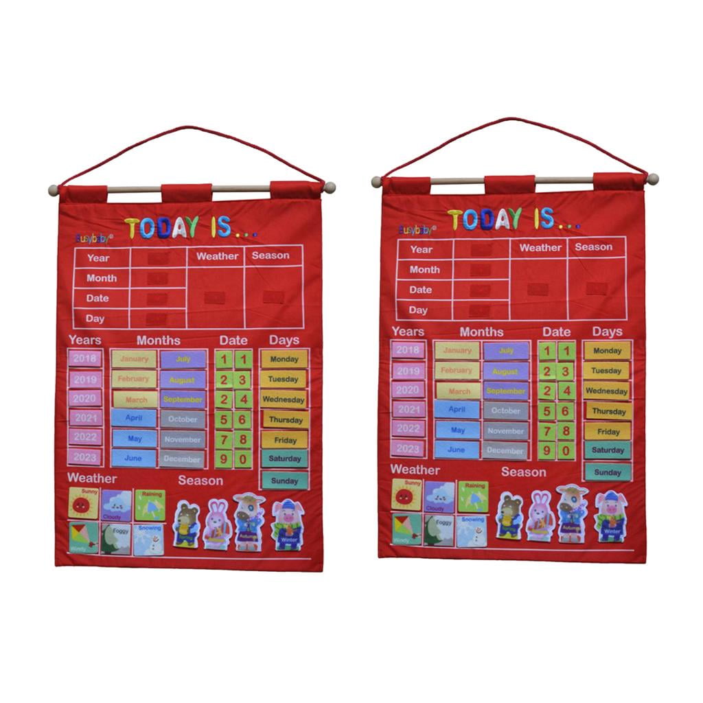 Calendar for Kids, Daily Calendar for Toddlers, Learning Calendar for ...