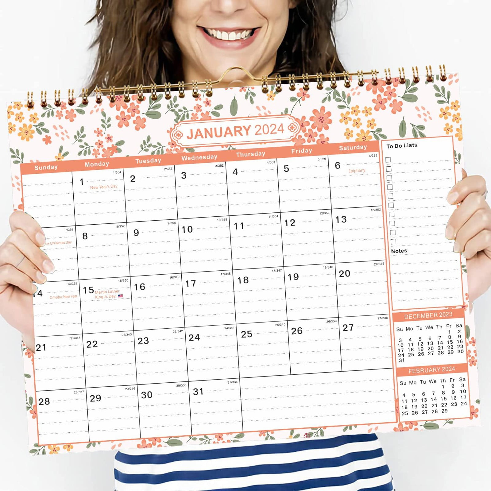 Calendar with Pockets 2022 2024 Calendar Chic & Minimalist Design With ...