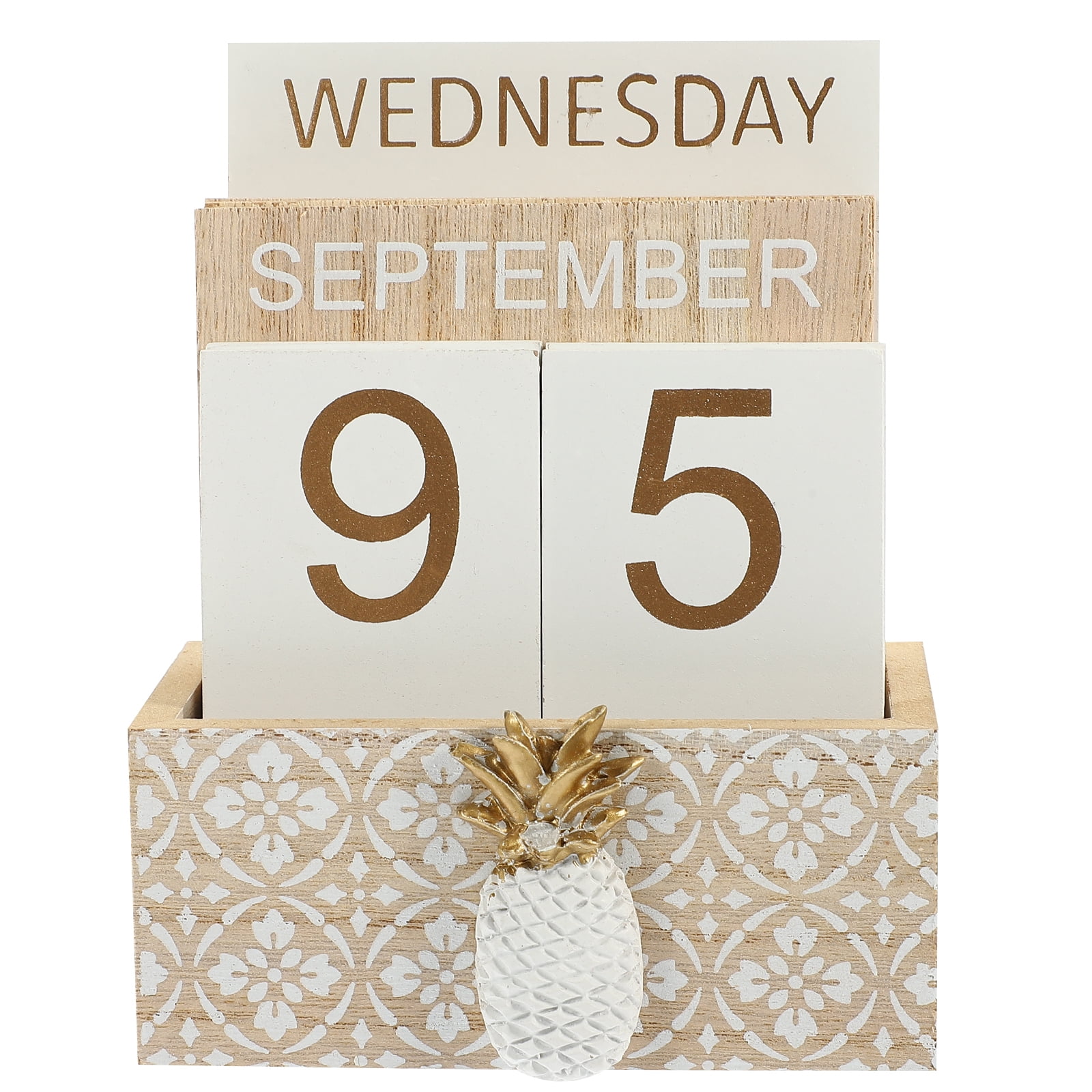 Calendars Decor for Kitchen Reusable Perpetual Calendar Tabletop ...