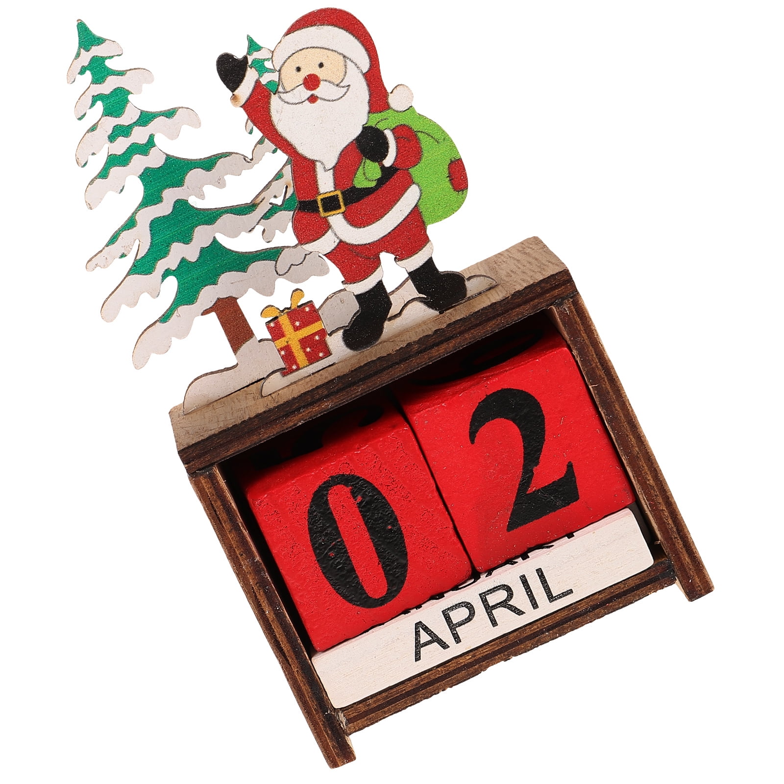 Calendars Desk Christmas Lighted Wooden House Party Decorations ...