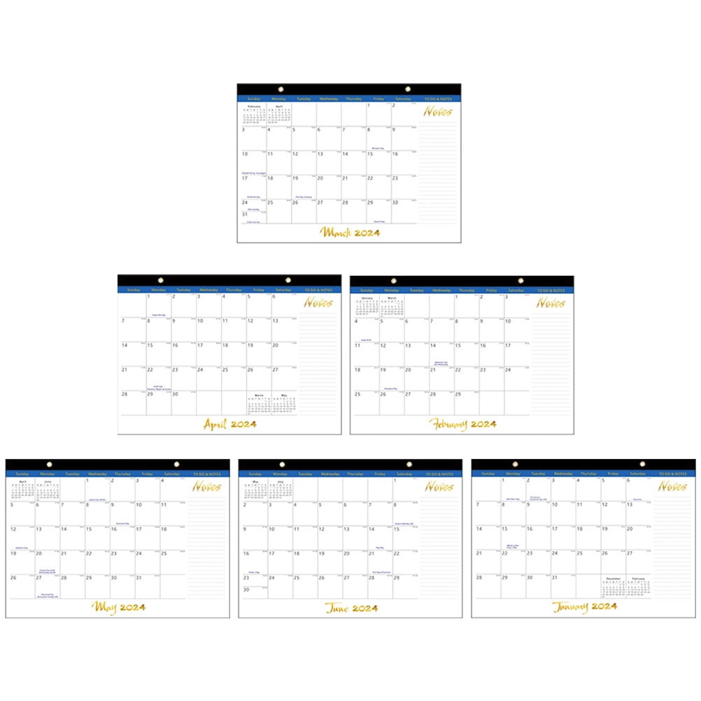 Calendars Office Wall Daily Planner Calender Household for Home 2024 ...