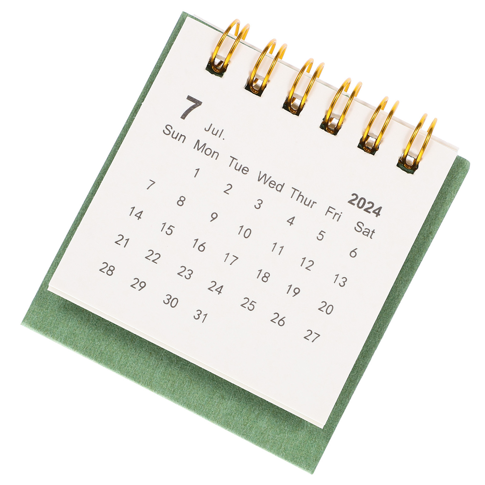 Calendars Standing Desk Green 2024 Small Month View Gift Office ...