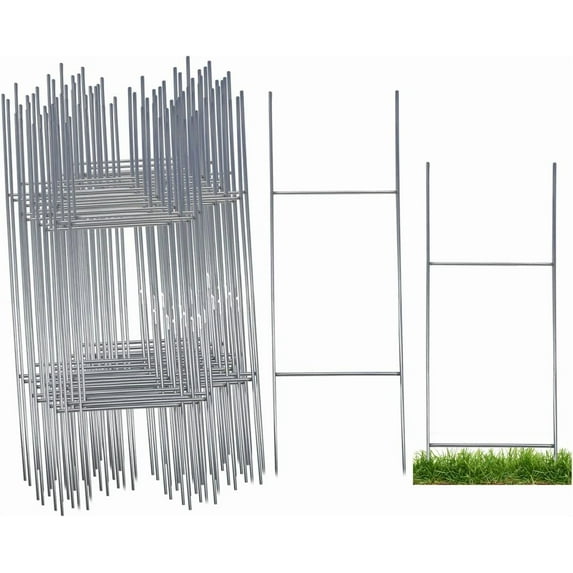 Calendars and More Heavy Duty Metal H Frame Wire Step Stake for - 10 x ...