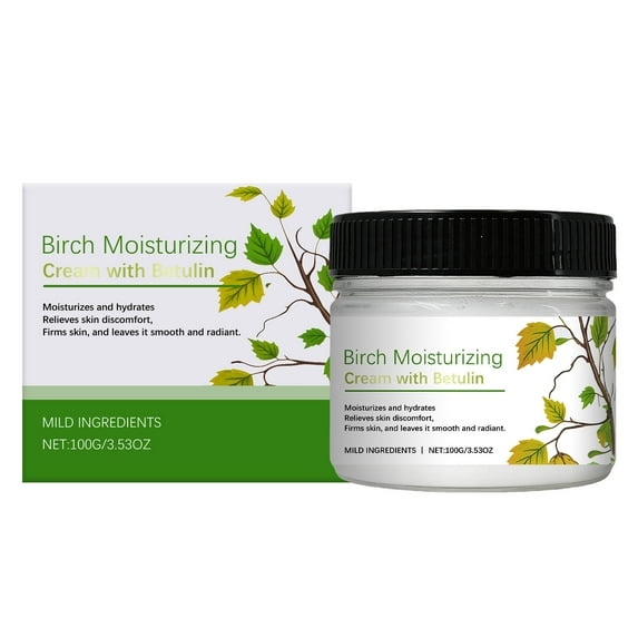 Calendula Birch Cream with Betulin, 24-Hour Hydration and Mild Firming, Pregnancy-Safe Formula ...