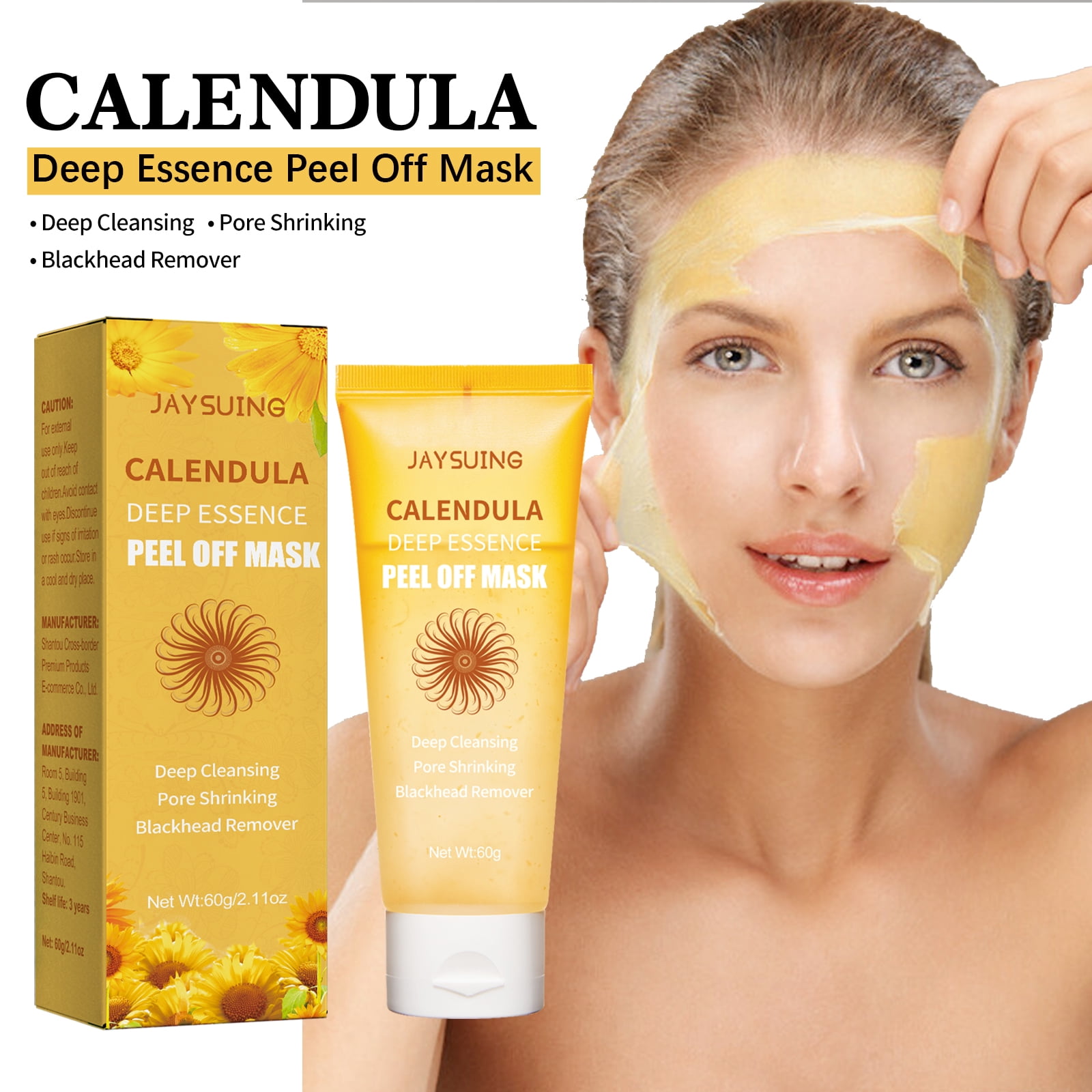 Calendula Peel Mask, Clean Keratin Delicate Pores Brightening Skin And ...