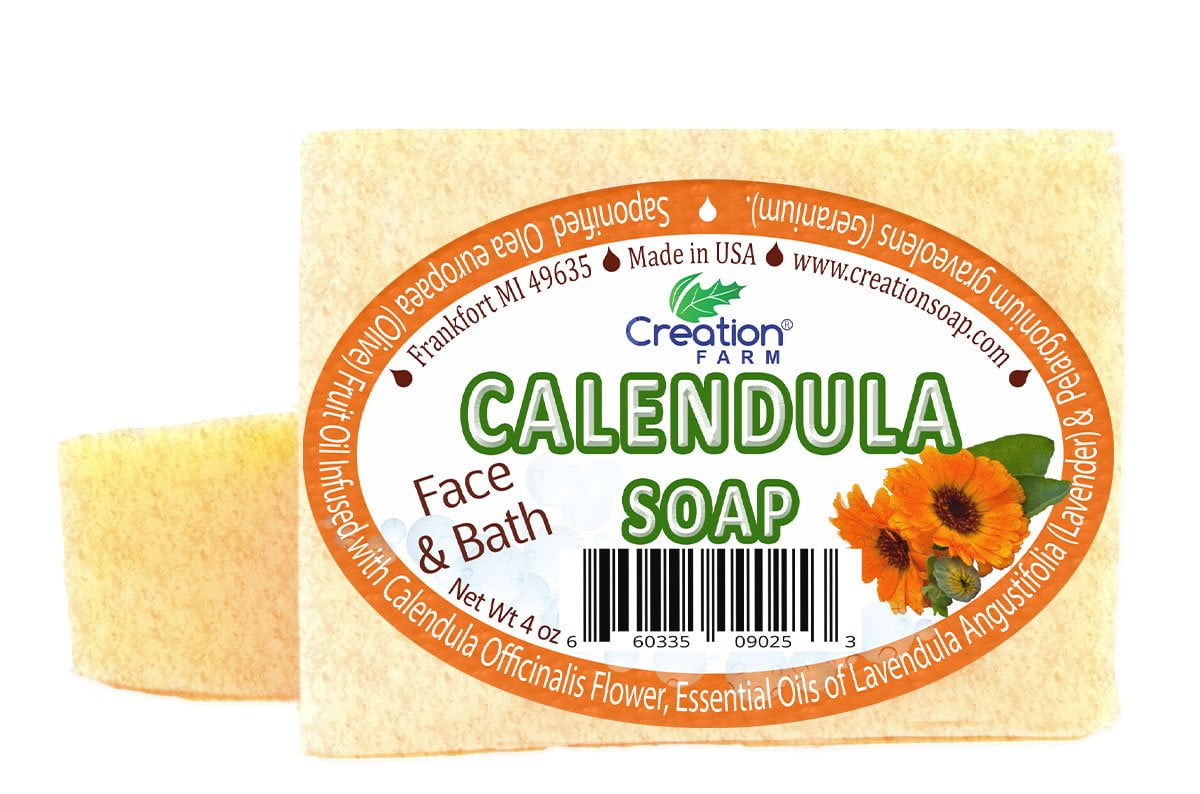Calendula Soap Two 4 oz Bar Pack by Creation Farm - Walmart.com