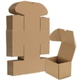 Calenzana 25 Pack Small Package Mailer, 6x4x4 Flat Corrugated Cardboard ...